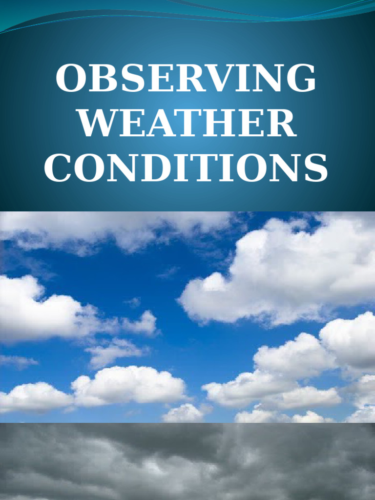 Types of Clouds and Weather Conditions | PDF | Travel