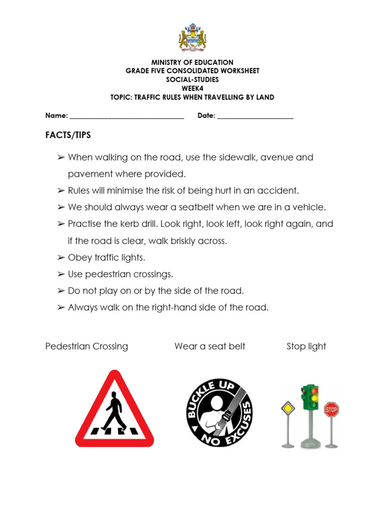 Grade 5 Social Studies Week 4 - 2022 - Consolidated Worksheet | PDF