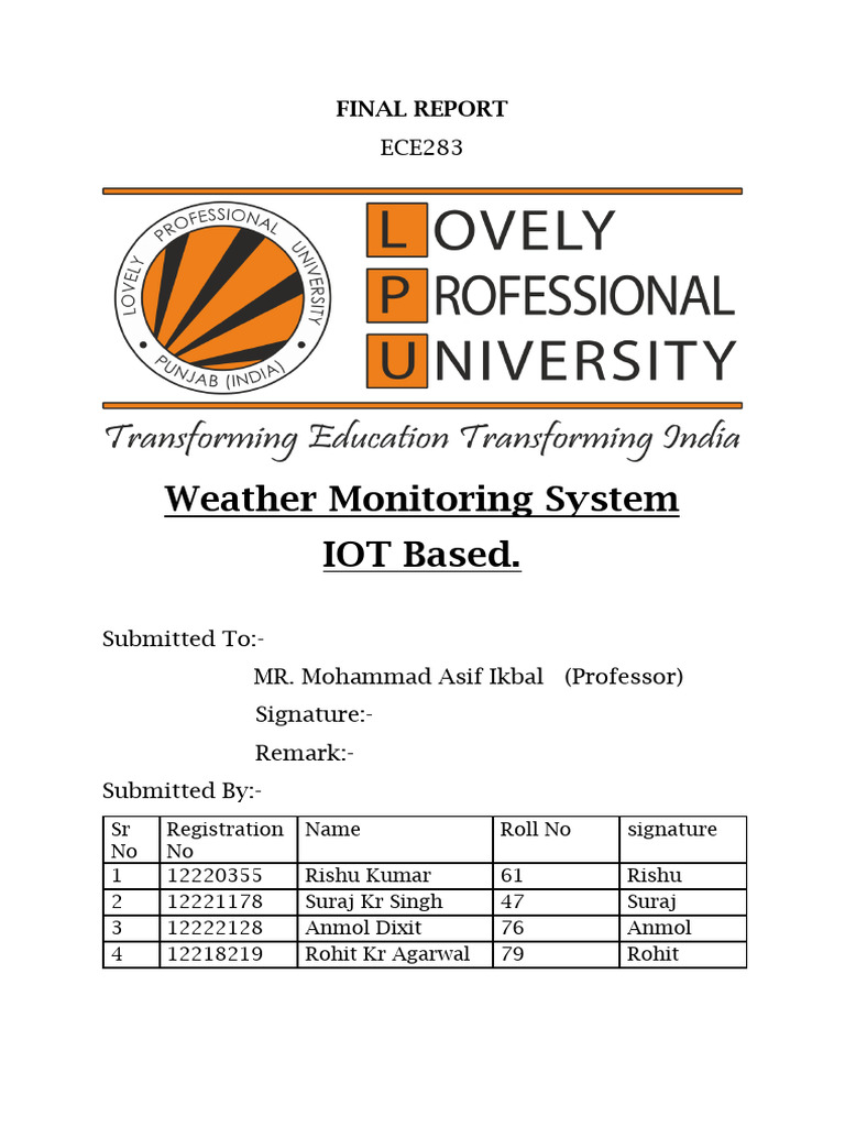 Ece-283 Final Report | PDF