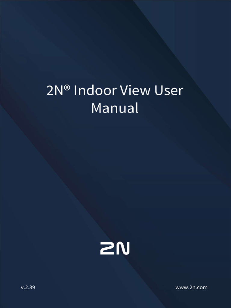 2N Indoor View User Guide en 2.39 | PDF