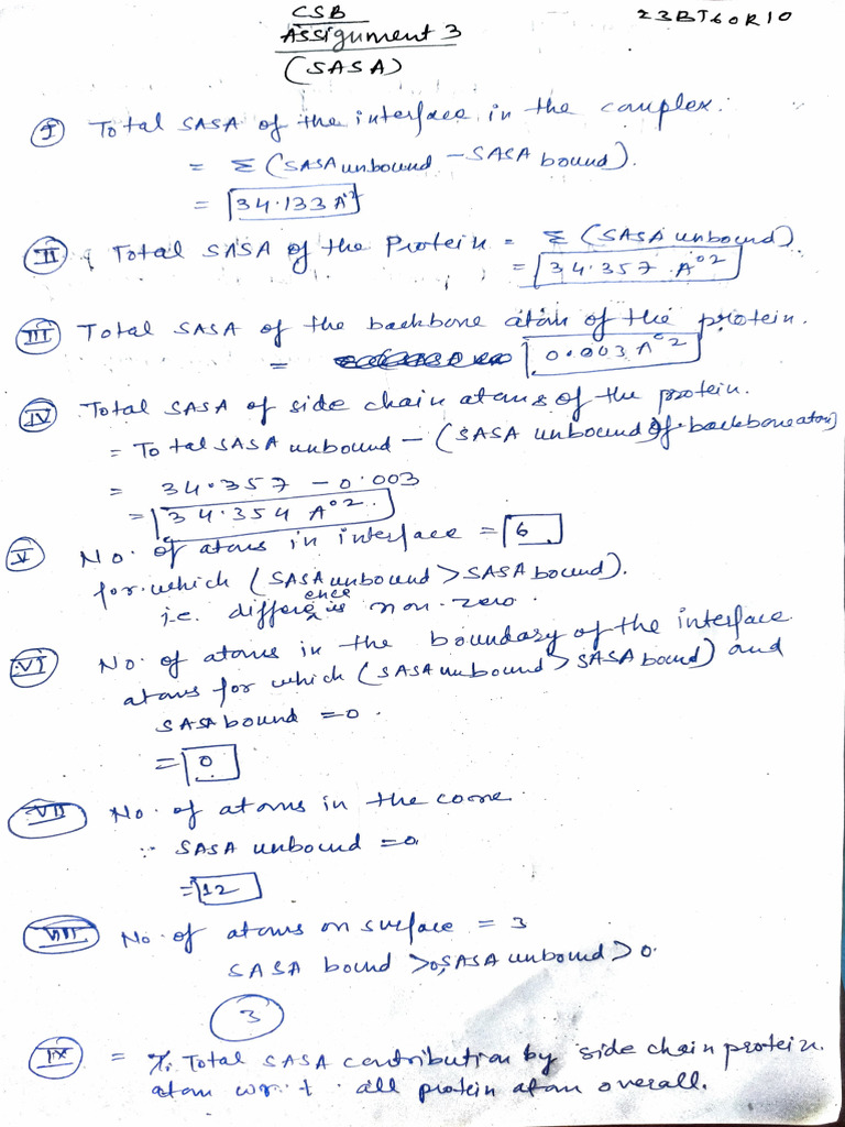 assignment 3 csb | PDF