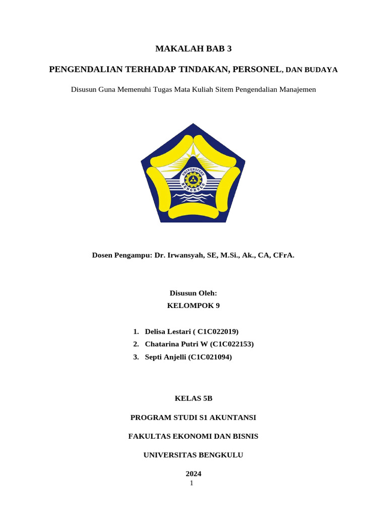 Makalah Bab 3 Kelompok 3 | PDF