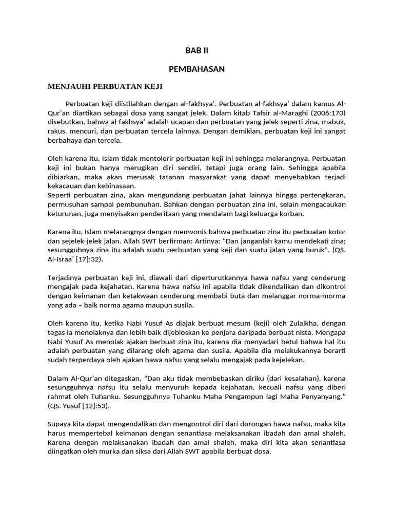 Perbuatan Keji | PDF