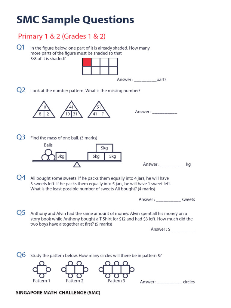 SMC 2024 Sample Questions | PDF