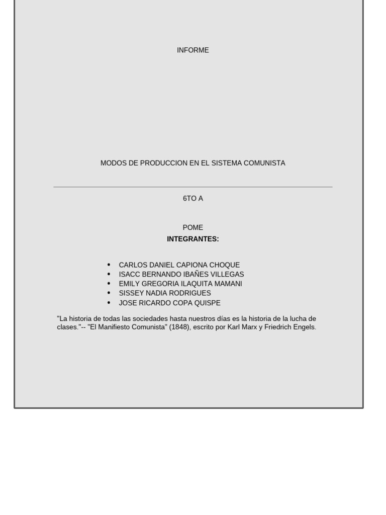 INFORME | PDF