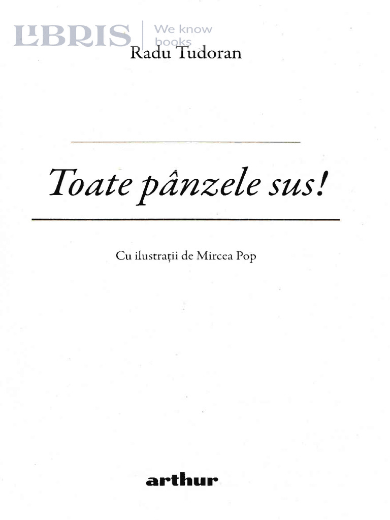 Toate Panzele Sus - Radu Tudoran | PDF