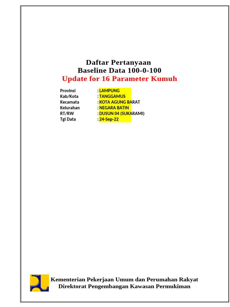 Dusun 4 Sukarami Rev.01 | PDF