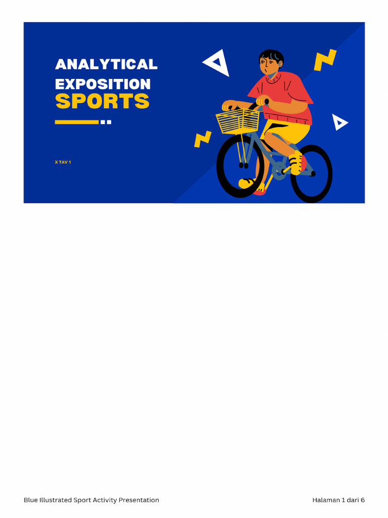 Blue Illustrated Sport Activity Presentation | PDF