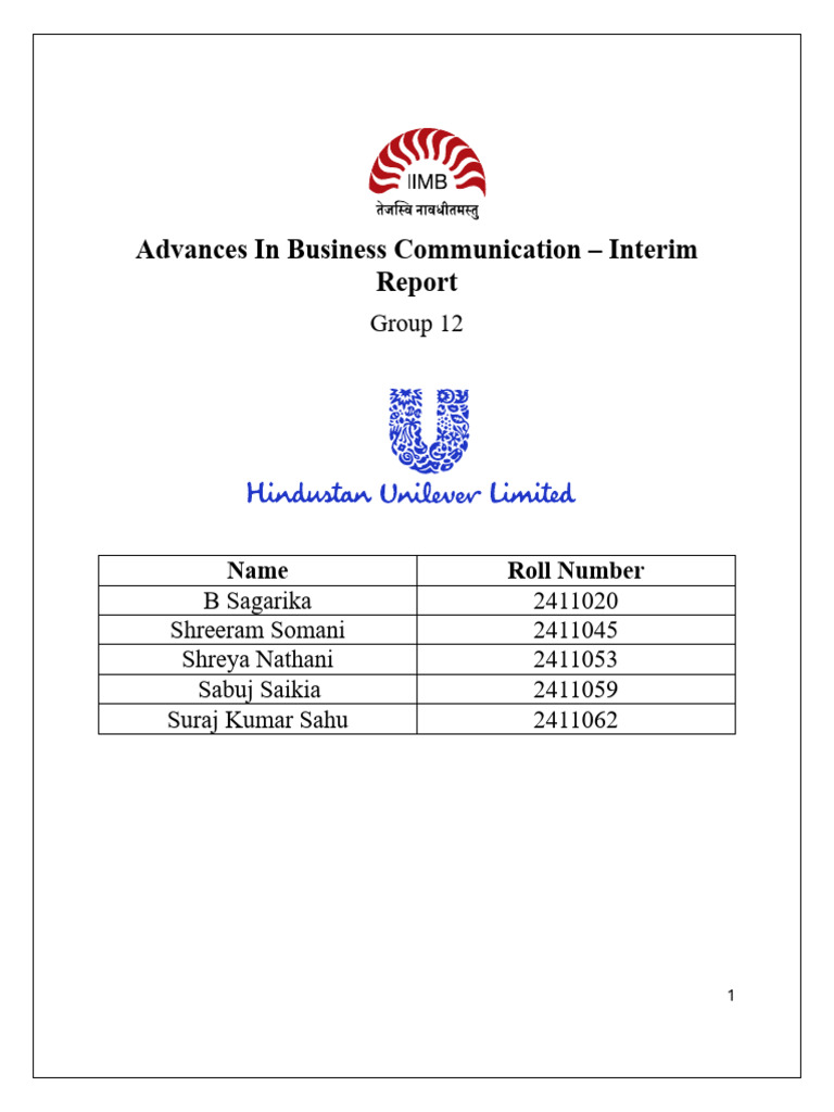 IIMB_ABC_Section A_Group 12_Group Project Report | PDF