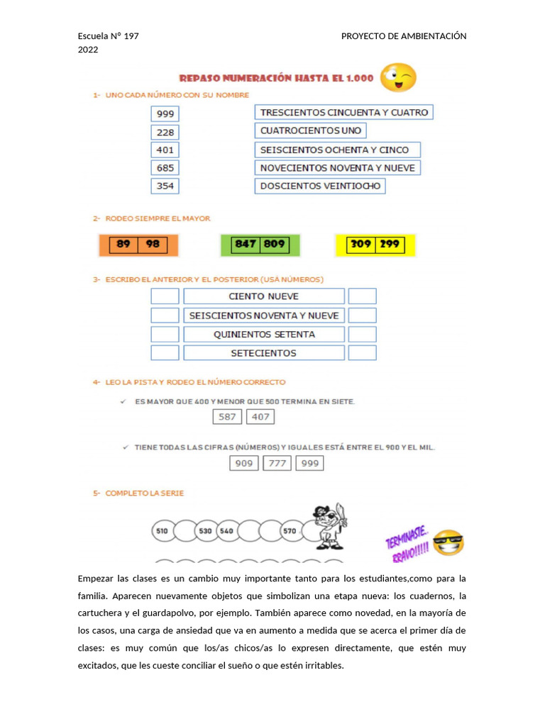 Ambientacion 2do y 3ro | PDF