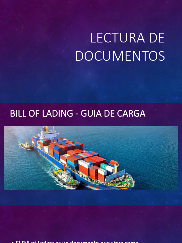 Documentos de Transporte BL | PDF