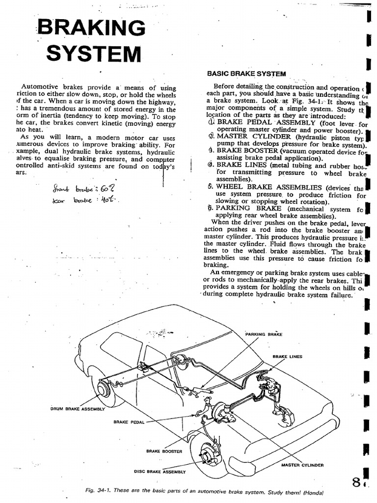Braking System | PDF