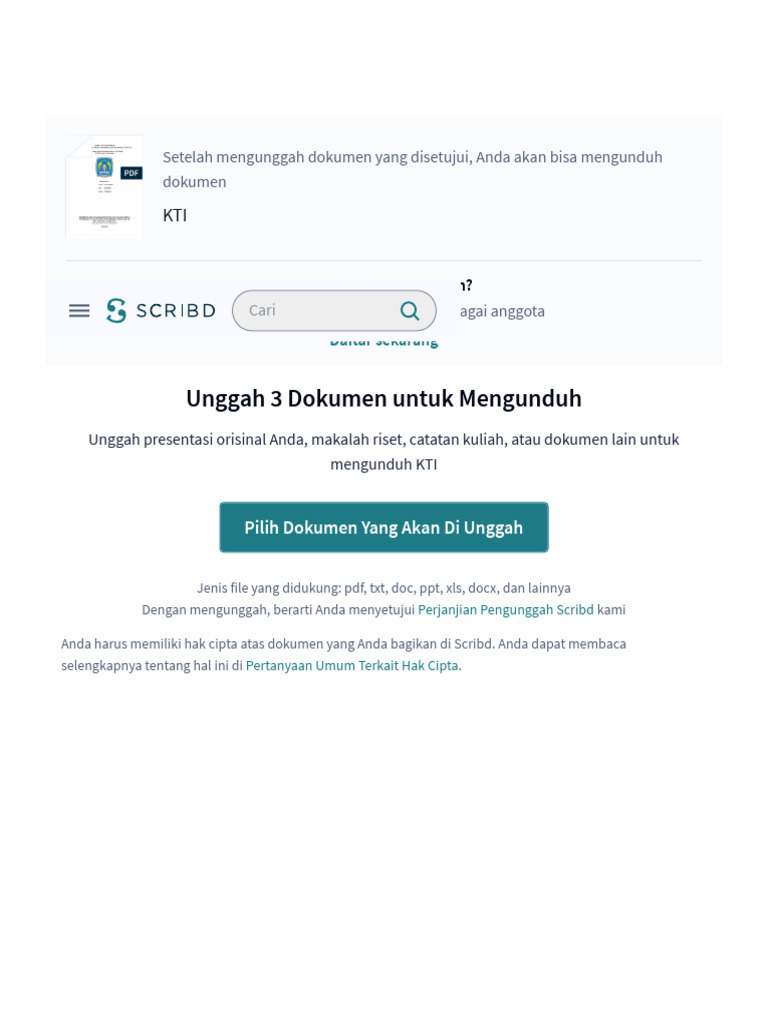 Unggah Dokumen | Scribd | PDF