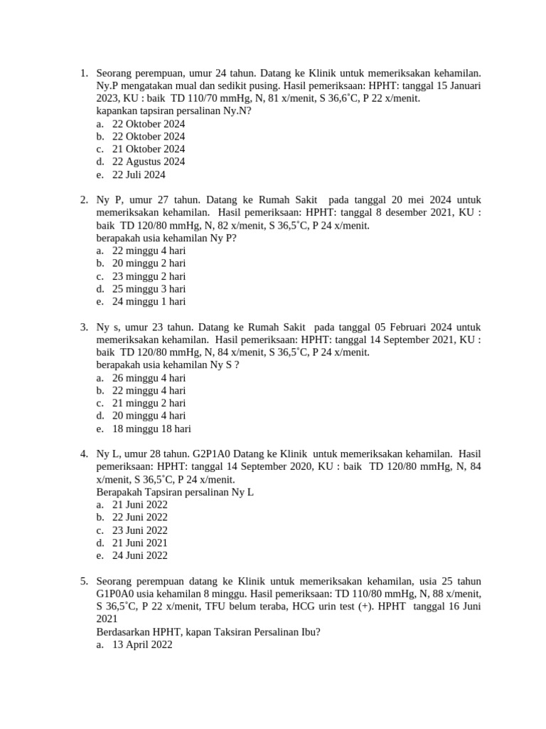 No JWB Pembahasan Ukom Kehamilan 2 | PDF