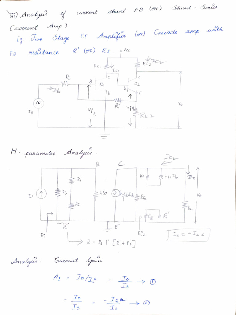 Current Shunt FB Amplifier | PDF