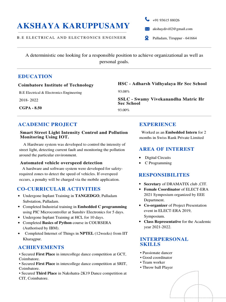 Resume Model | PDF