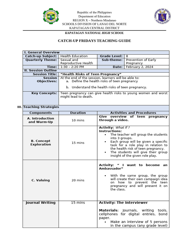 Catch Up Friday | PDF