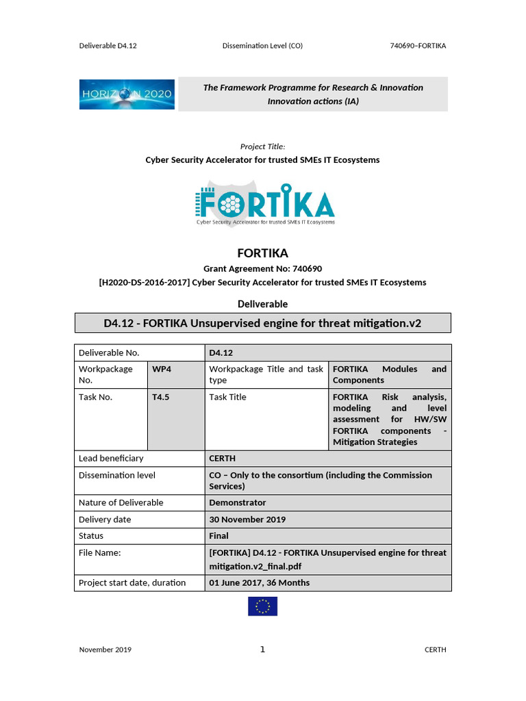 Fortika D4 12 Fortika Unsupervised Engine For Threat Mitigation V2