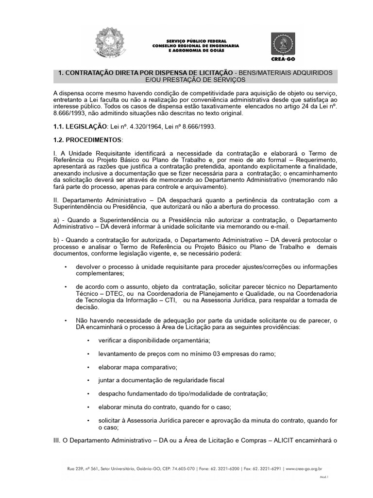 Manual Dispensa | PDF