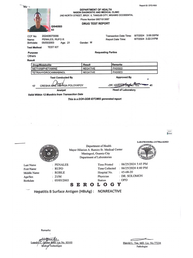 Penales, Rufo R. - Medicalojt Kit | PDF