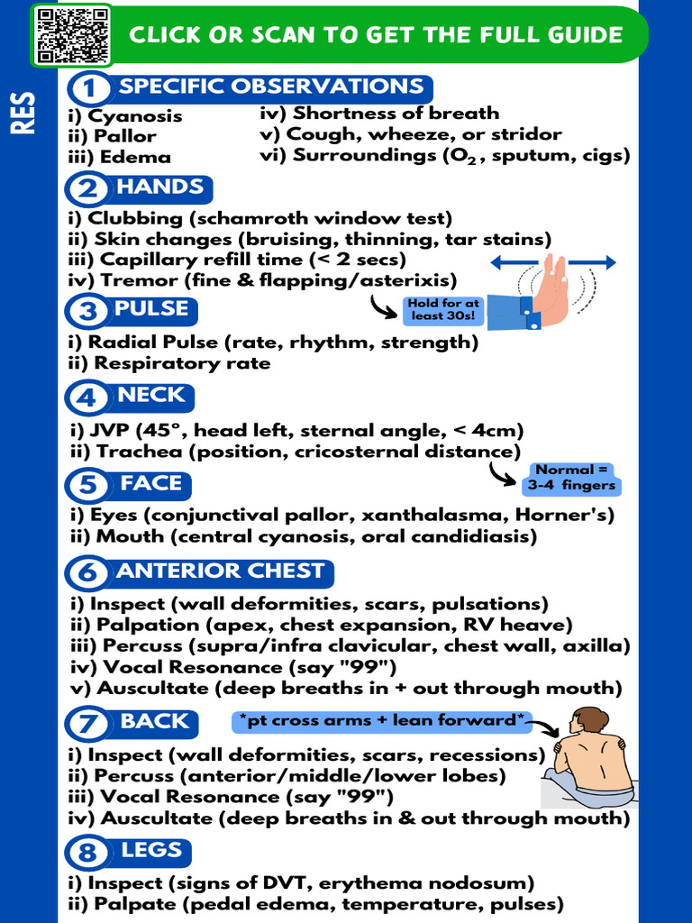 OSCE Pocket Guide - RESP | PDF