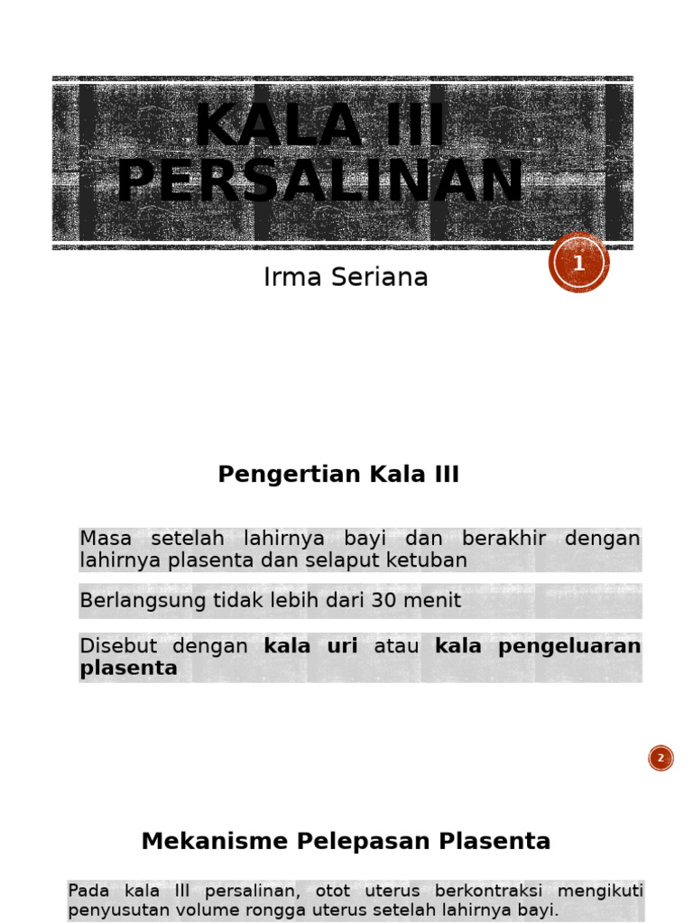Kala 3 Persalinan | PDF