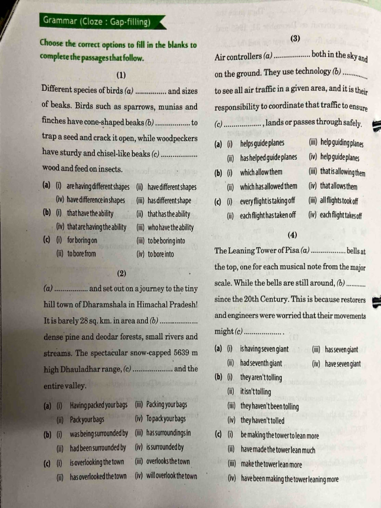 Grammar Practice 1 | PDF