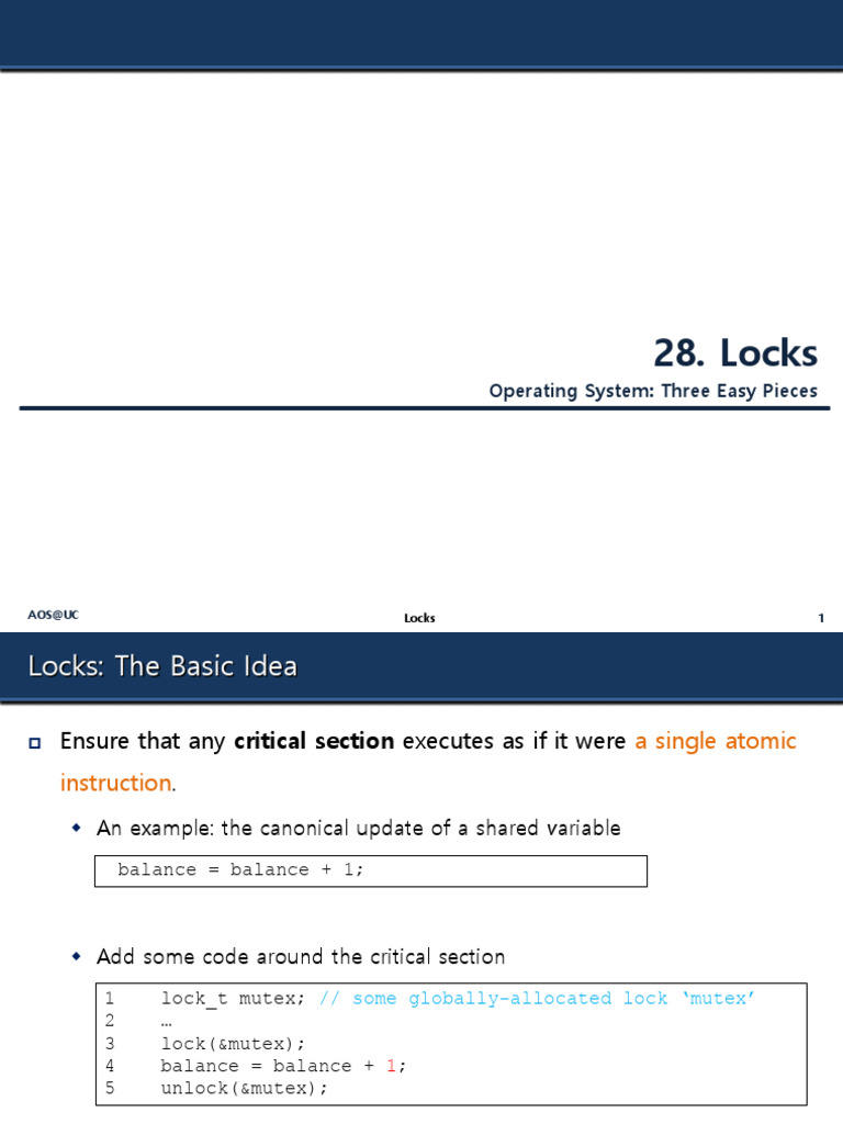 28.Locks | PDF
