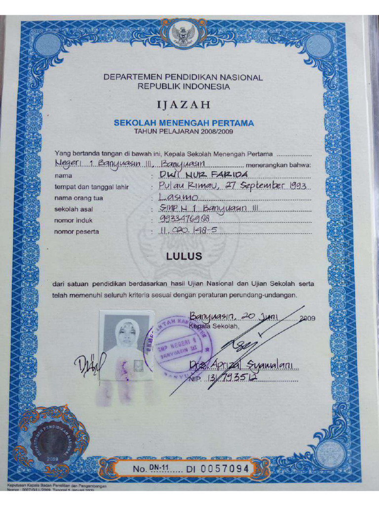 Izasah SMP Dwi | PDF