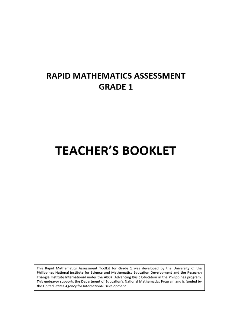 RMA2 Grade 1 Teacher S Booklet 7 June 2024 Final | PDF