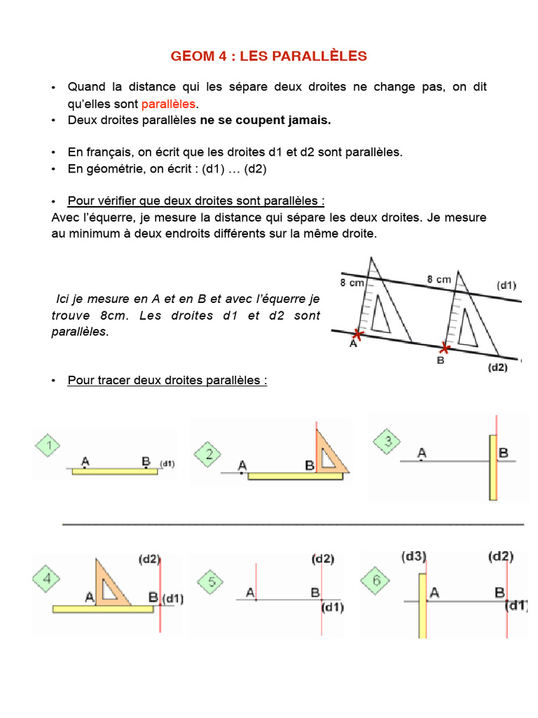 Lecon Paralleles | PDF
