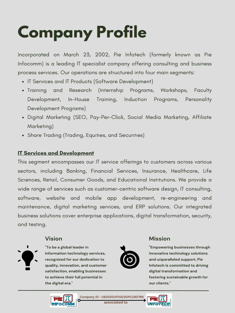 Pie Infotech | PDF