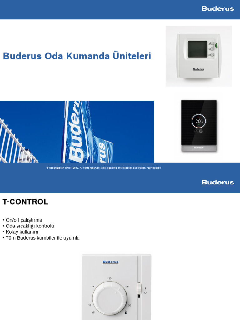 Oda Kumandalari Buderus | PDF