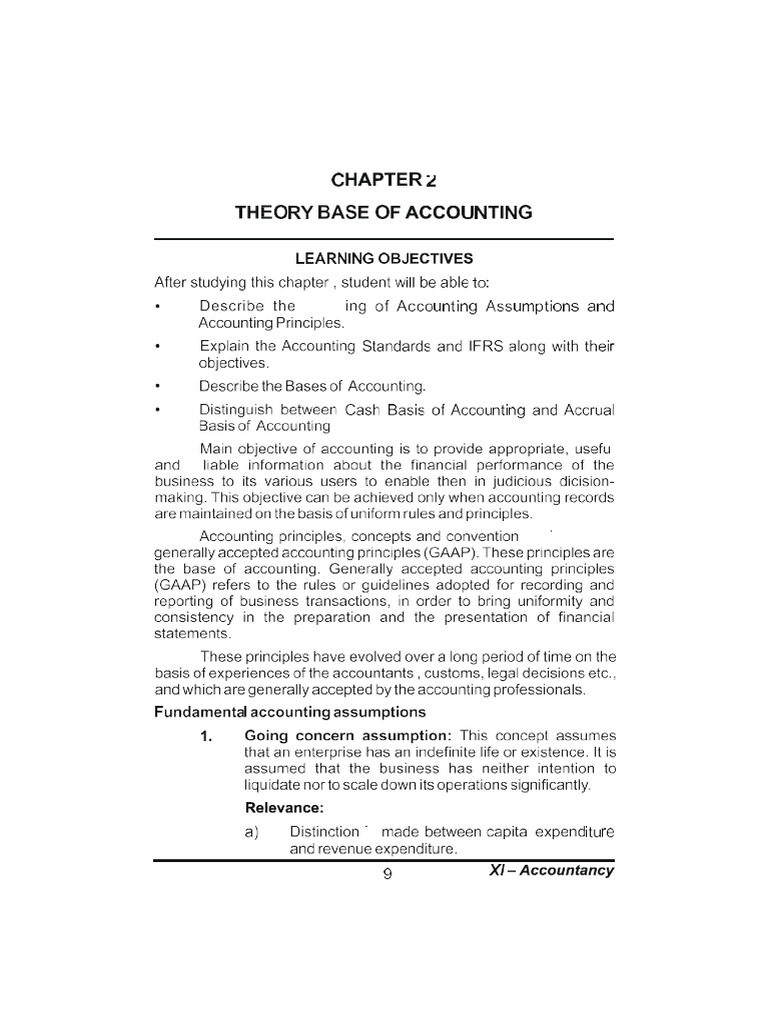 Class 11 Accounts Notes Chapter 2 Studyguide360 | PDF