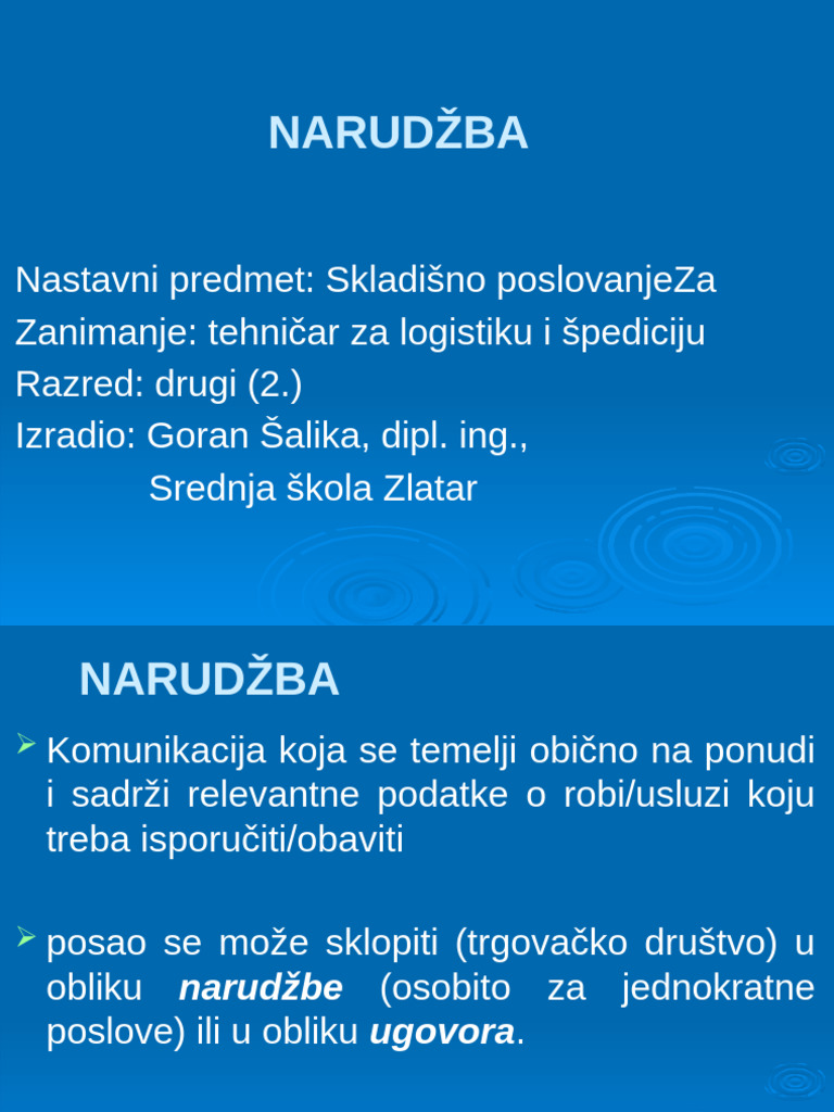 Tehničar Za Logistiku I Špediciju - Skladišno Poslovanje - Narudžba - 2 ...