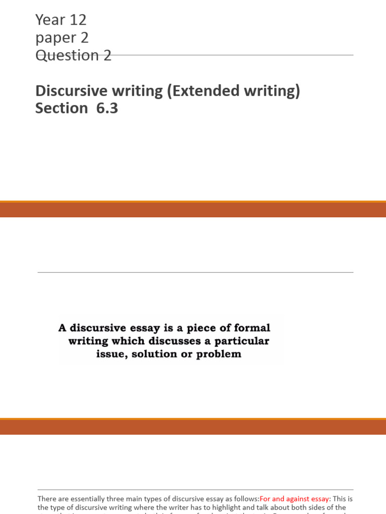 Discursive Writing | PDF