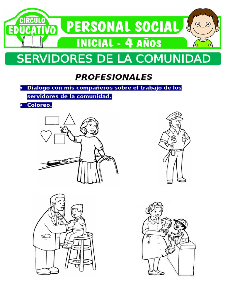 Servidores de La Comunidad para Ninos de Cuatro Anos | PDF