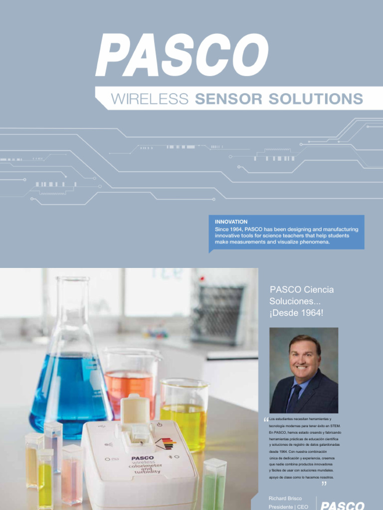 PASCO Wireless Sensor Solutions INT | PDF