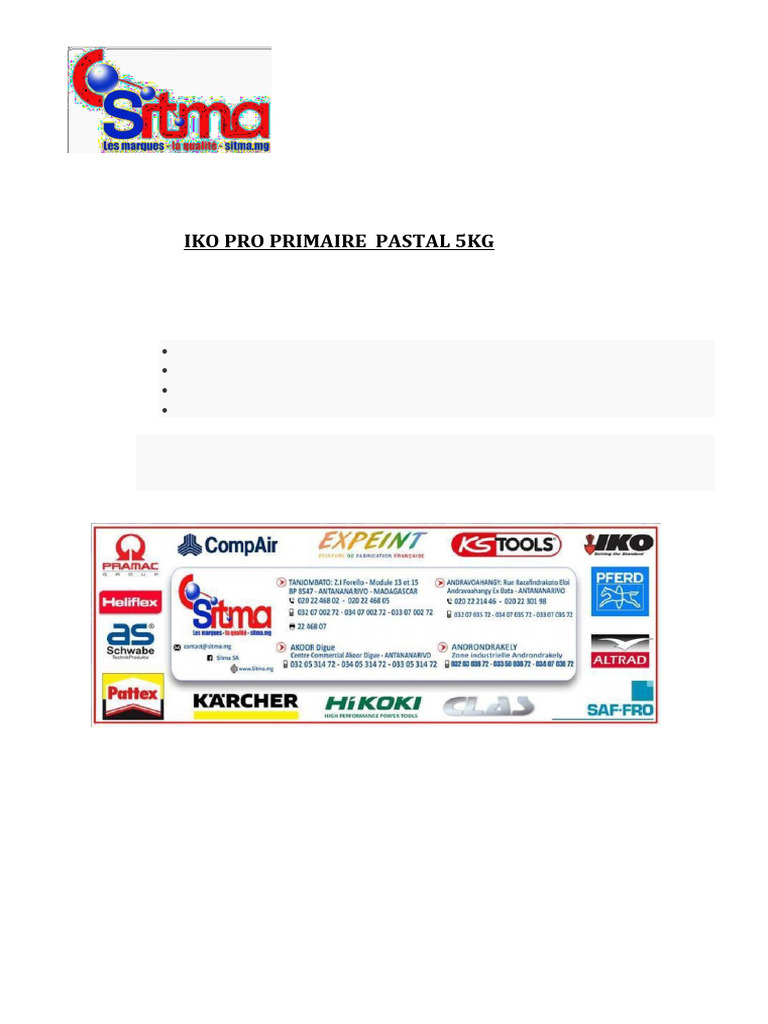 Iko Pro Primaire Pastal 5KG | PDF