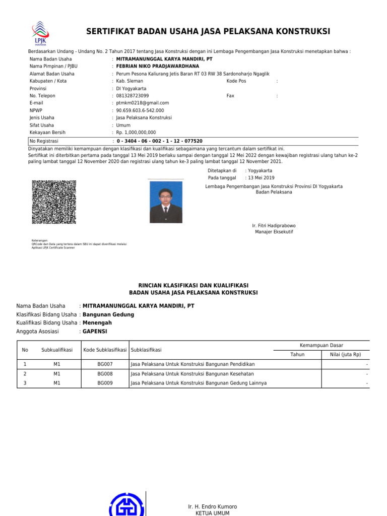 Sbu Gedung Pt Mkm | PDF