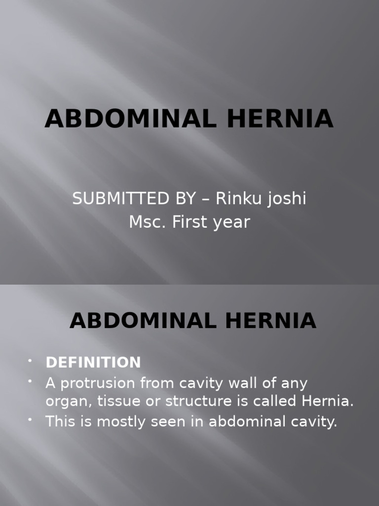 Abdominal Hernia | PDF