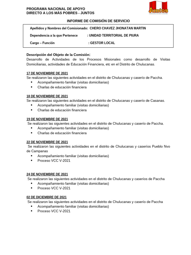 INFORME RENDICION Ener | PDF