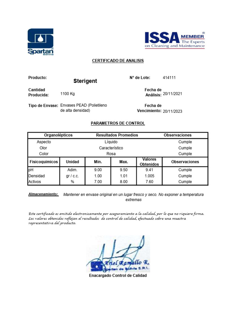 Sterigent 414111 | PDF