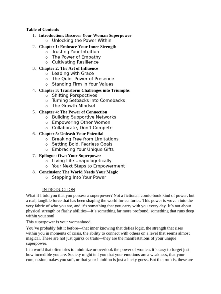 Woman Superpower | PDF