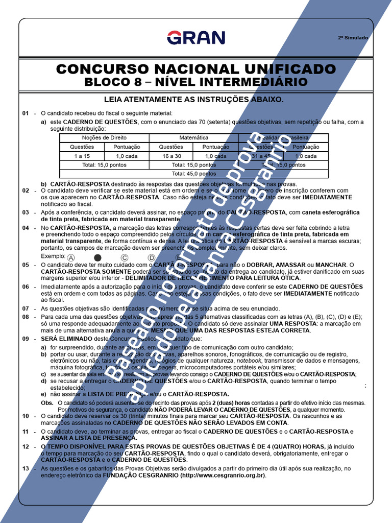 Simulado 1-CNU | PDF