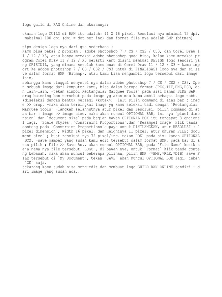 Logo Guild Di RAN | PDF | Komputer