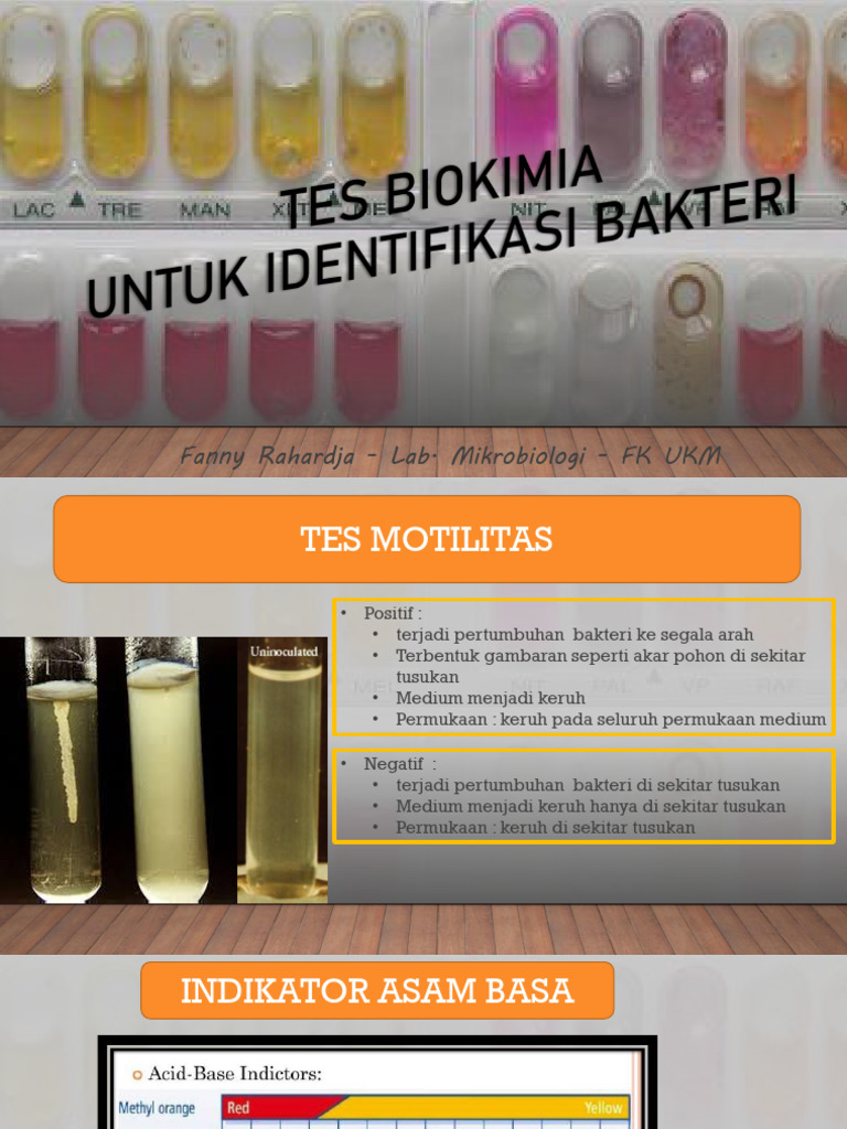 Dasar-dasar tes biokimia pada diagnosis Mikrobiologi | PDF