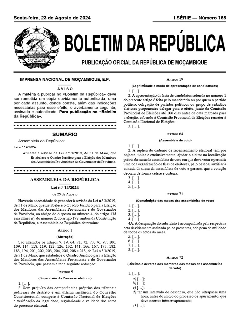 BR 165 I Série 2024 | PDF