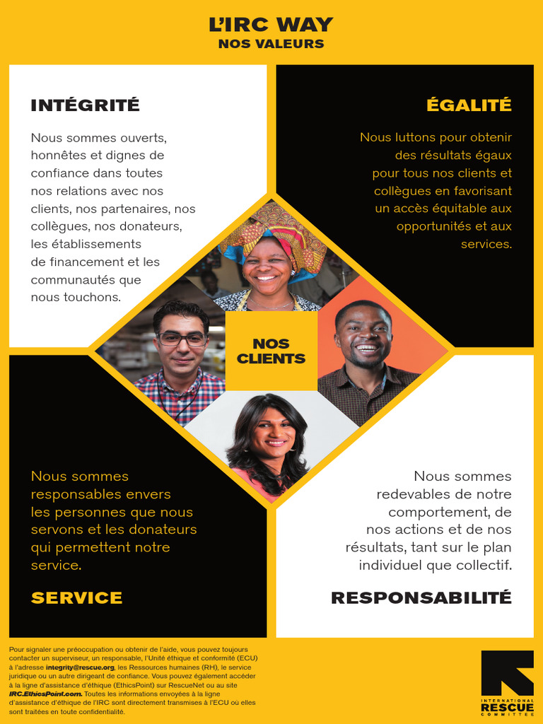 IRC-Way - Posters - 11x17 - FR-FR 4 Valeurs | PDF