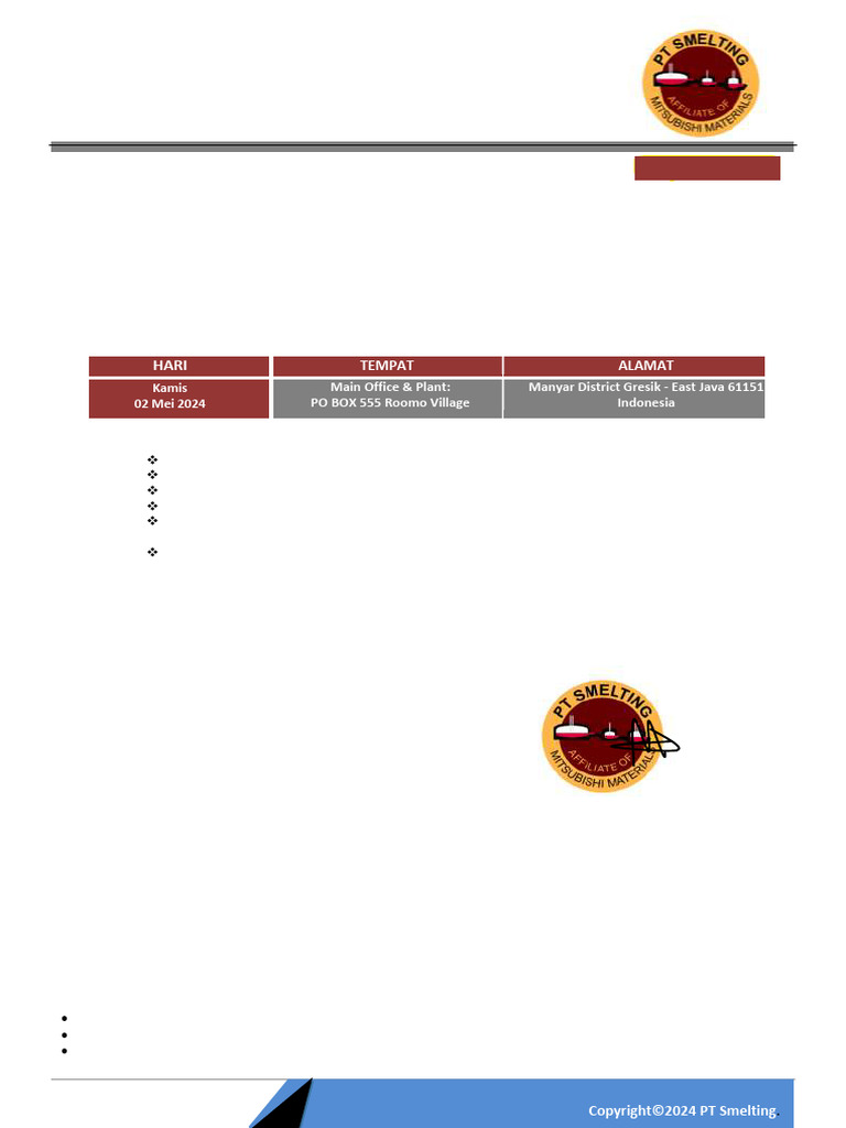 Surat Interview PT Smelting | PDF